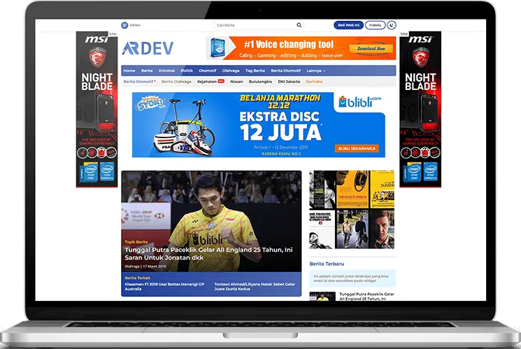 Jasa Pembuatan Website Portal Berita Profesional - Ardev